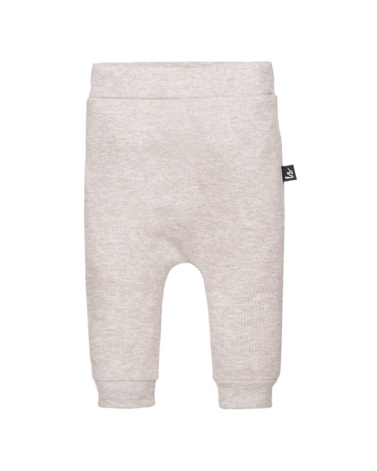 Babystyling vauvan ribbihousut, Rib Melange Sand - PikkuVanilja